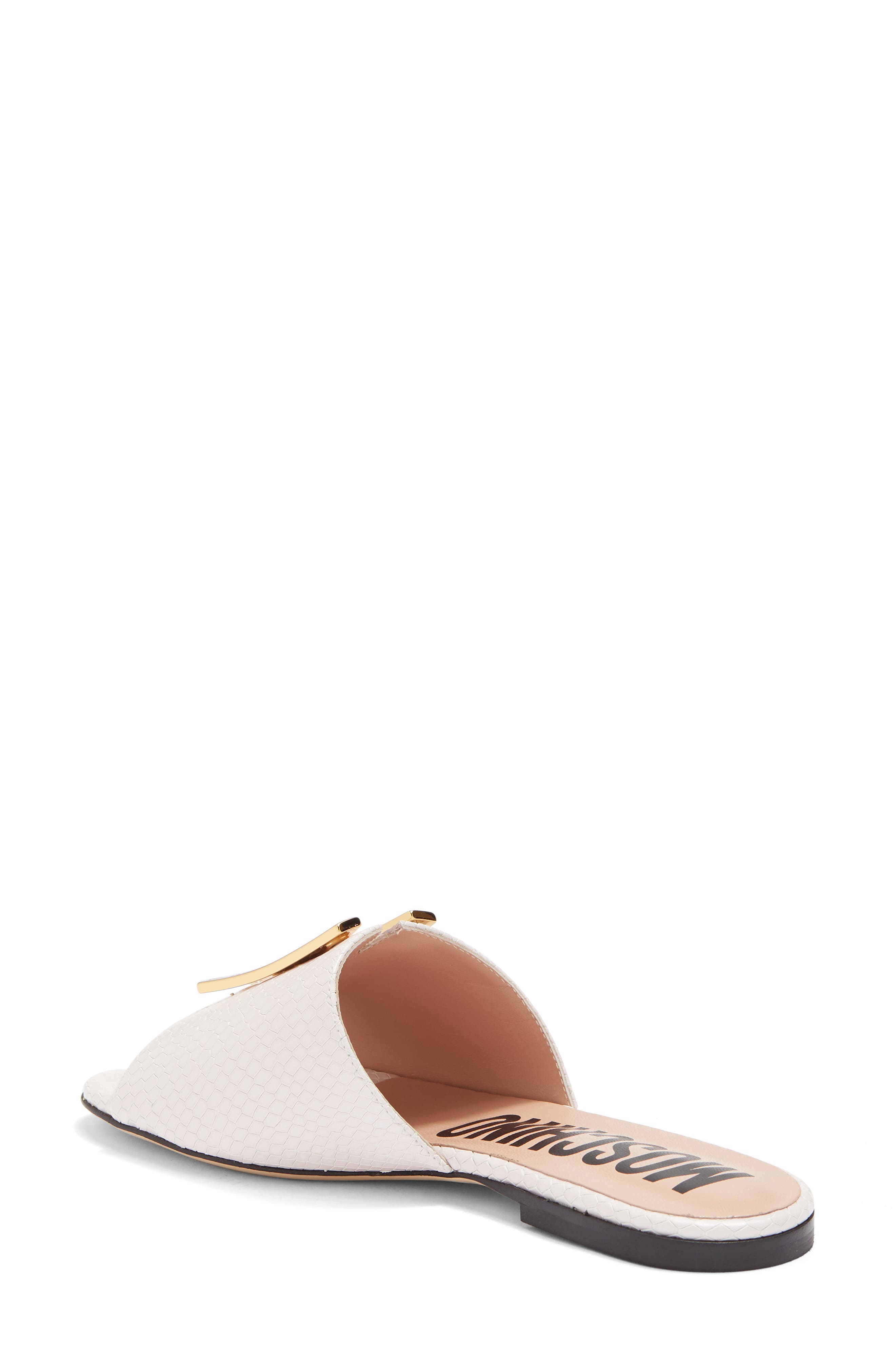 Moschino Snake-Embossed Leather Slide Sandal (Women) | Nordstromrack