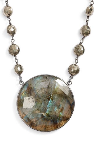 ela rae Morah Semiprecious Stone Necklace | Nordstrom