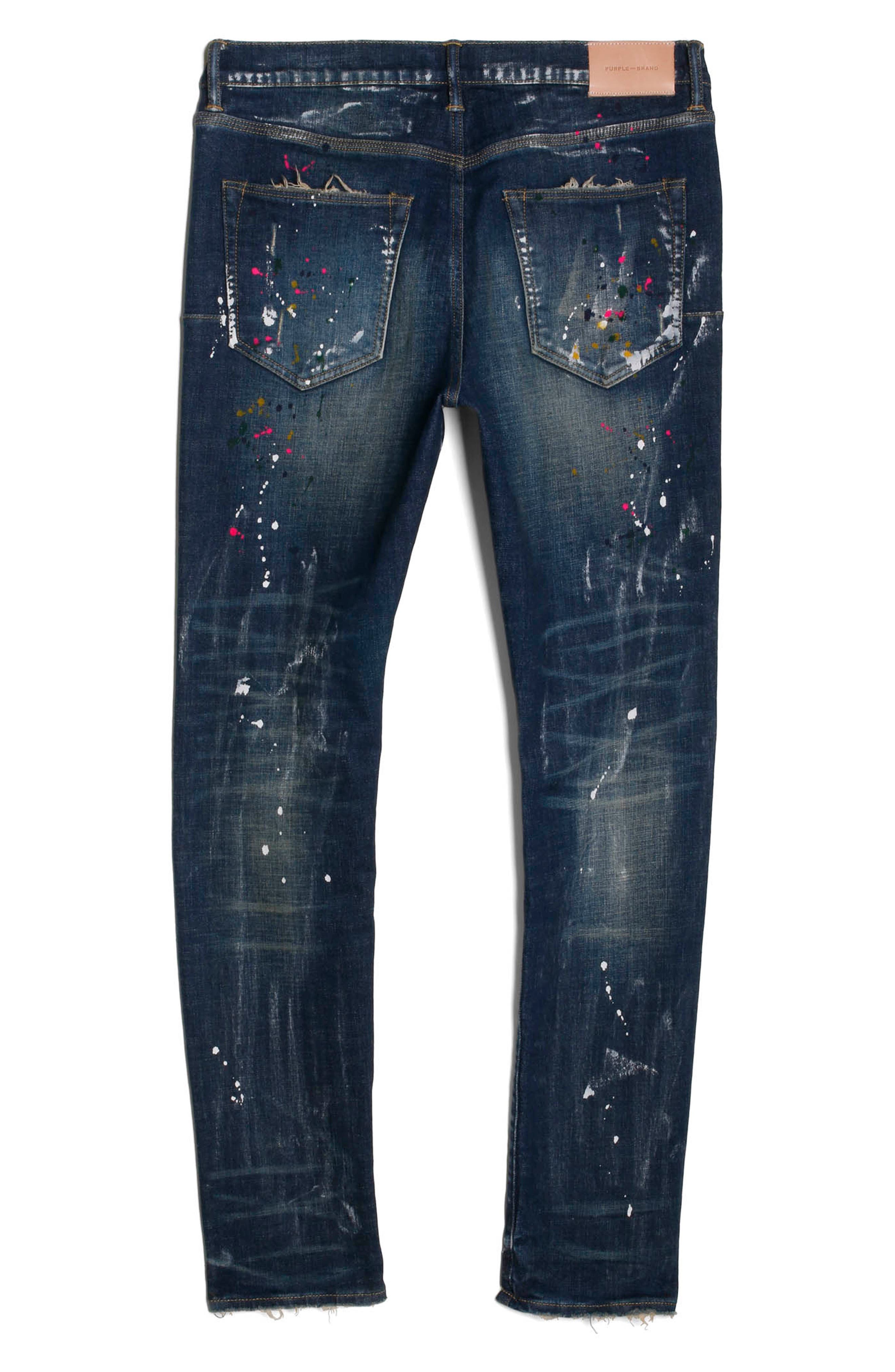 PURPLE BRAND Repair Stitch Skinny Jeans | Nordstromrack
