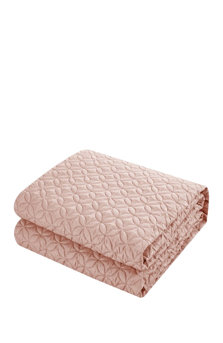 CHIC Queen Gideon Rose Star Geometric Quilt Set - Coral | Nordstromrack
