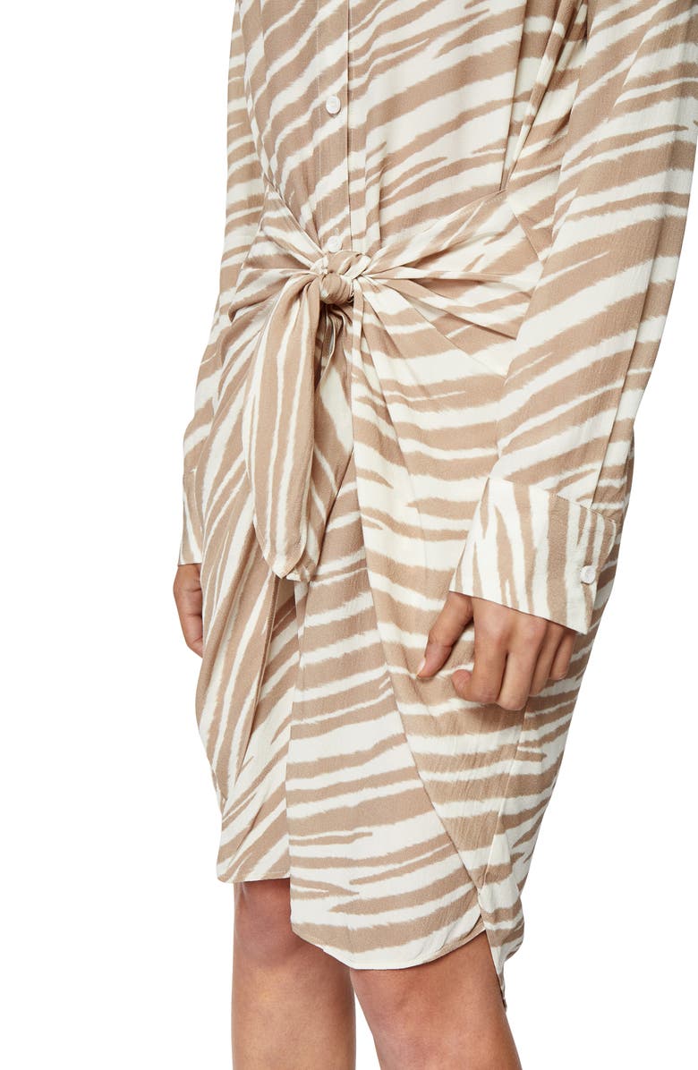 Habitual Talia Tie Front Shirtdress | Nordstromrack