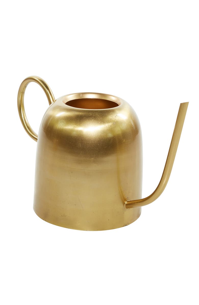 WILLOW ROW Goldtone Metal Indoor/Outdoor Watering Can Planter - Set of ...
