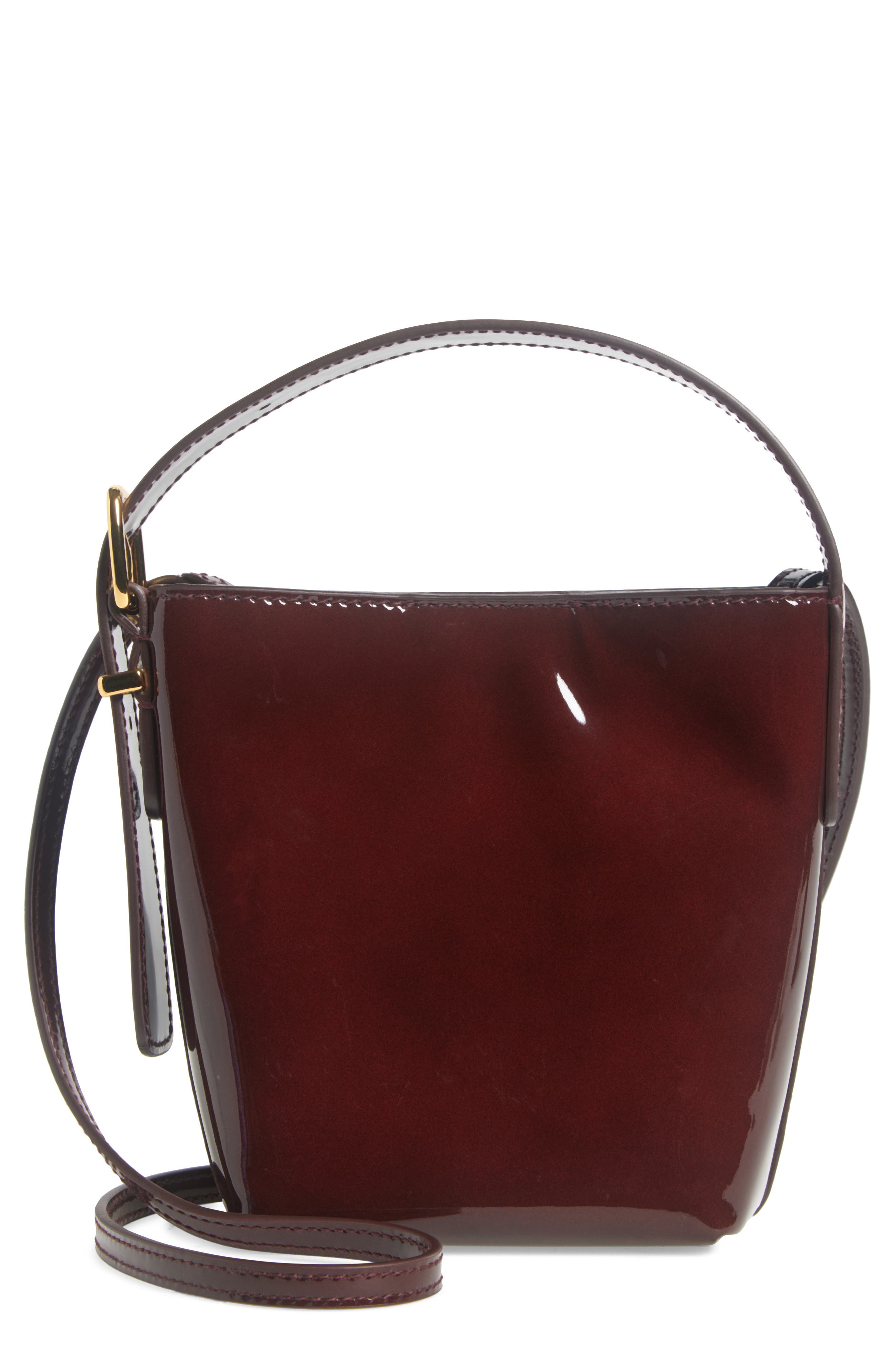 Madewell The Essential Micro Patent Leather Bucket Tote | Nordstrom