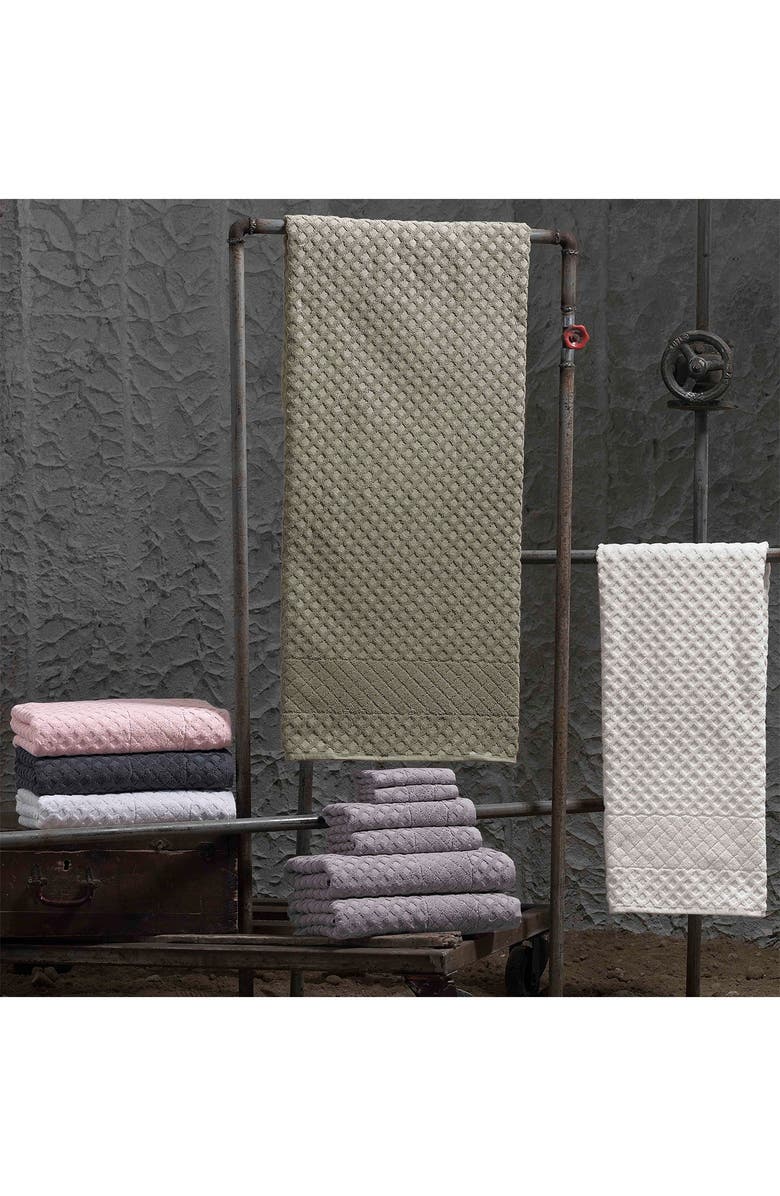ENCHANTE HOME Glossy Turkish Cotton Bath Towel - Sand - Set of 4 ...