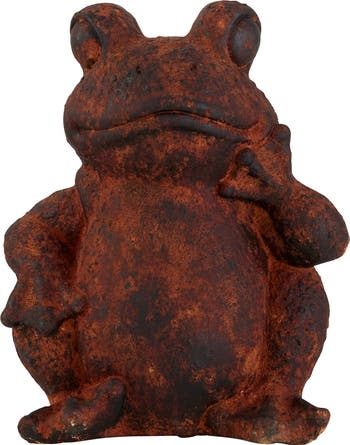 UMA Rust Magnesium Oxide Rustic Frog Garden Sculpture | Nordstromrack