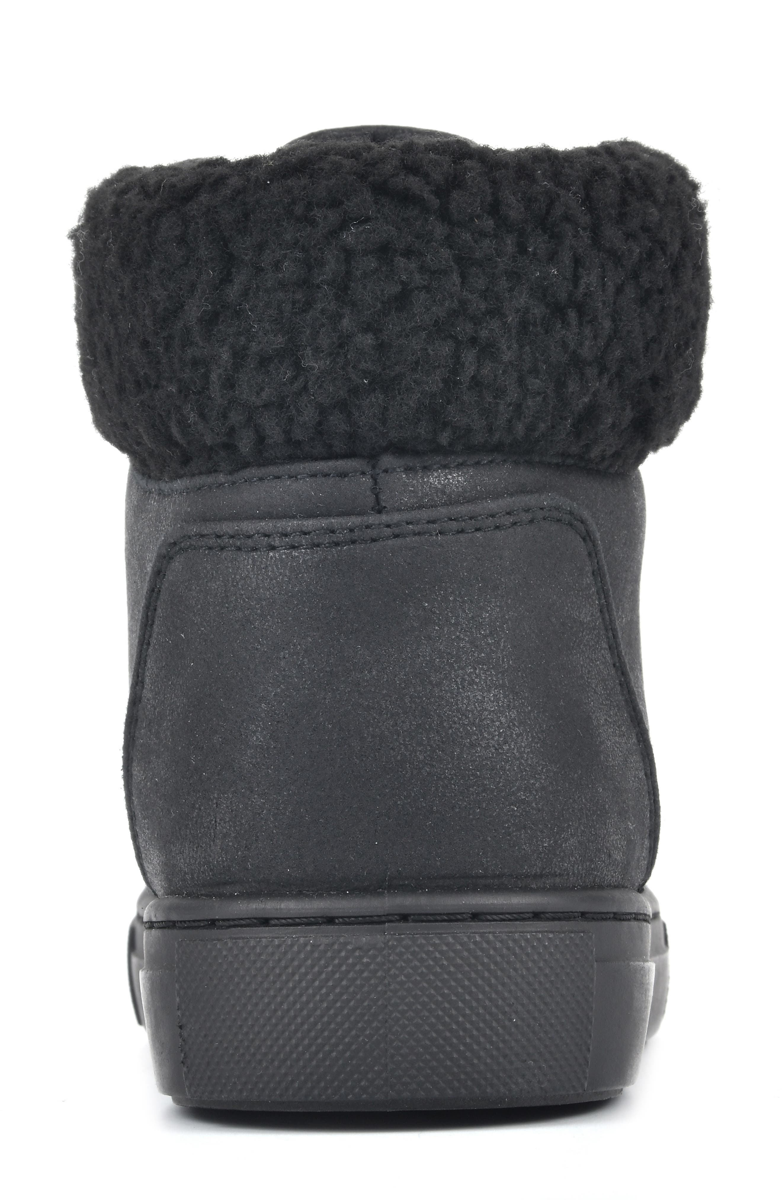CLIFFS BY WHITE MOUNTAIN Bronnie Faux Shearling Cuffed Sneaker Bootie ...