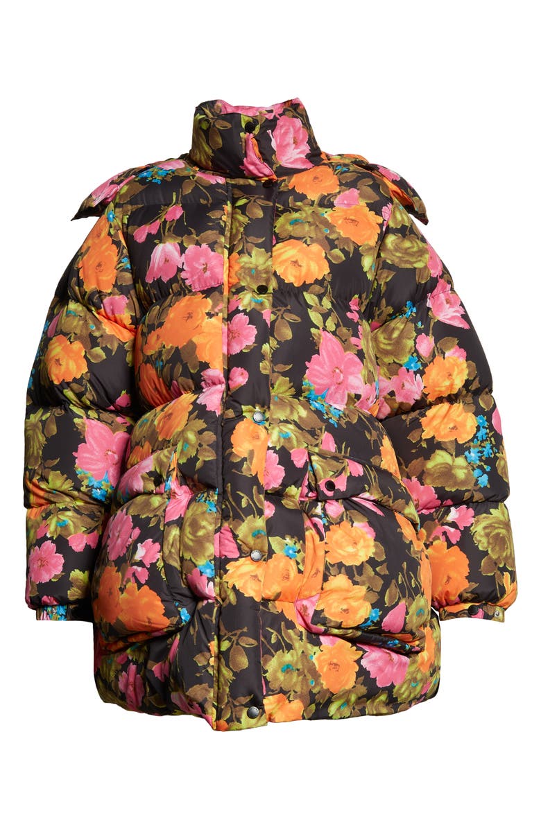 Richard Quinn Primrose Print Oversize Hooded Down Puffer Jacket ...