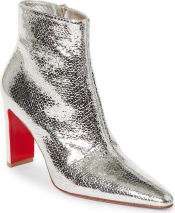 Christian Louboutin Suprabooty Metallic Bootie (Women) | Nordstrom