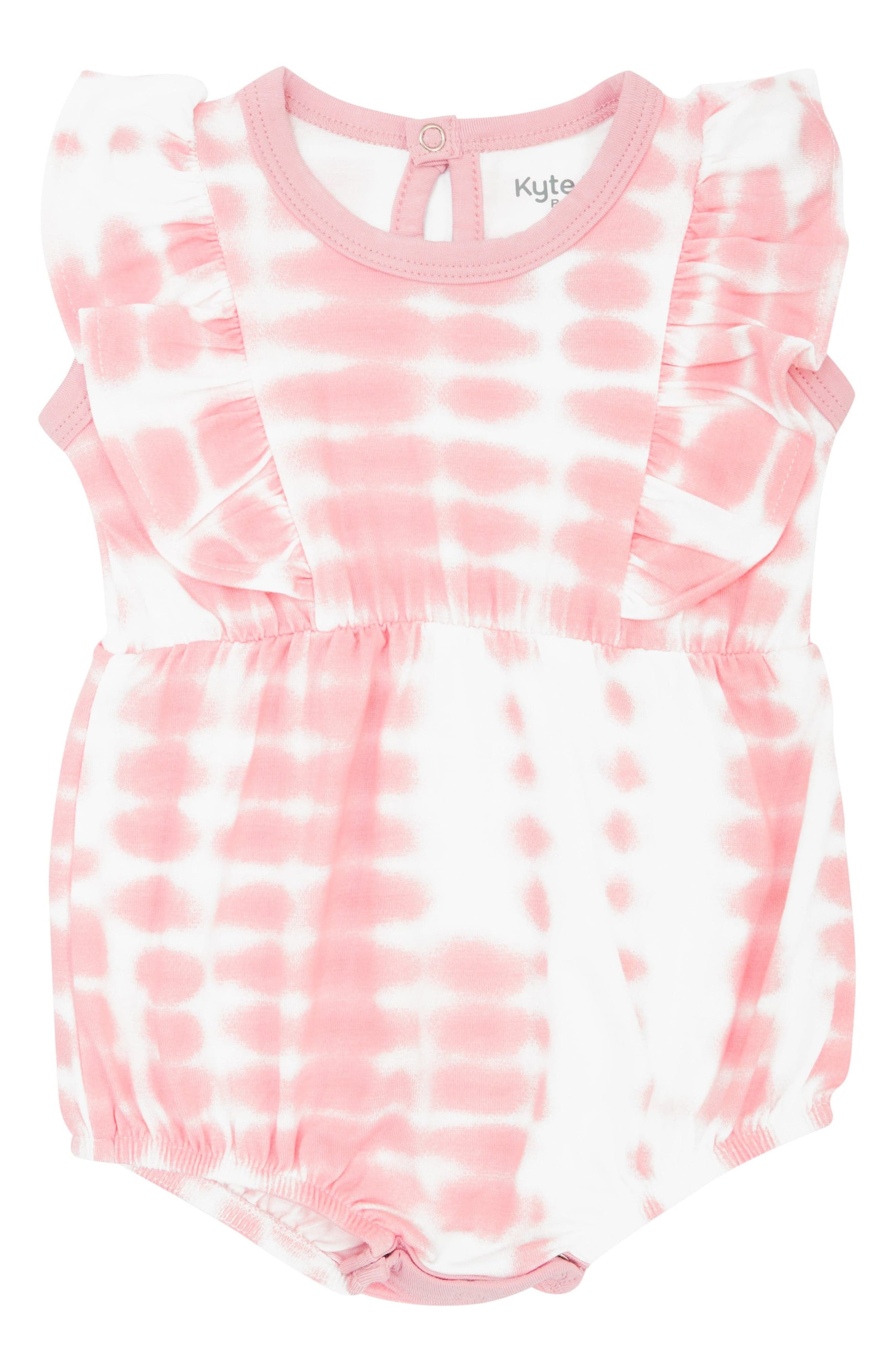 Kyte BABY Kids' Crepe Rip Tide Stretch Bubble Romper | Nordstromrack