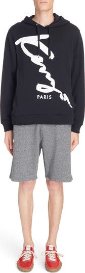 KENZO Cursive Logo Graphic Hoodie | Nordstrom