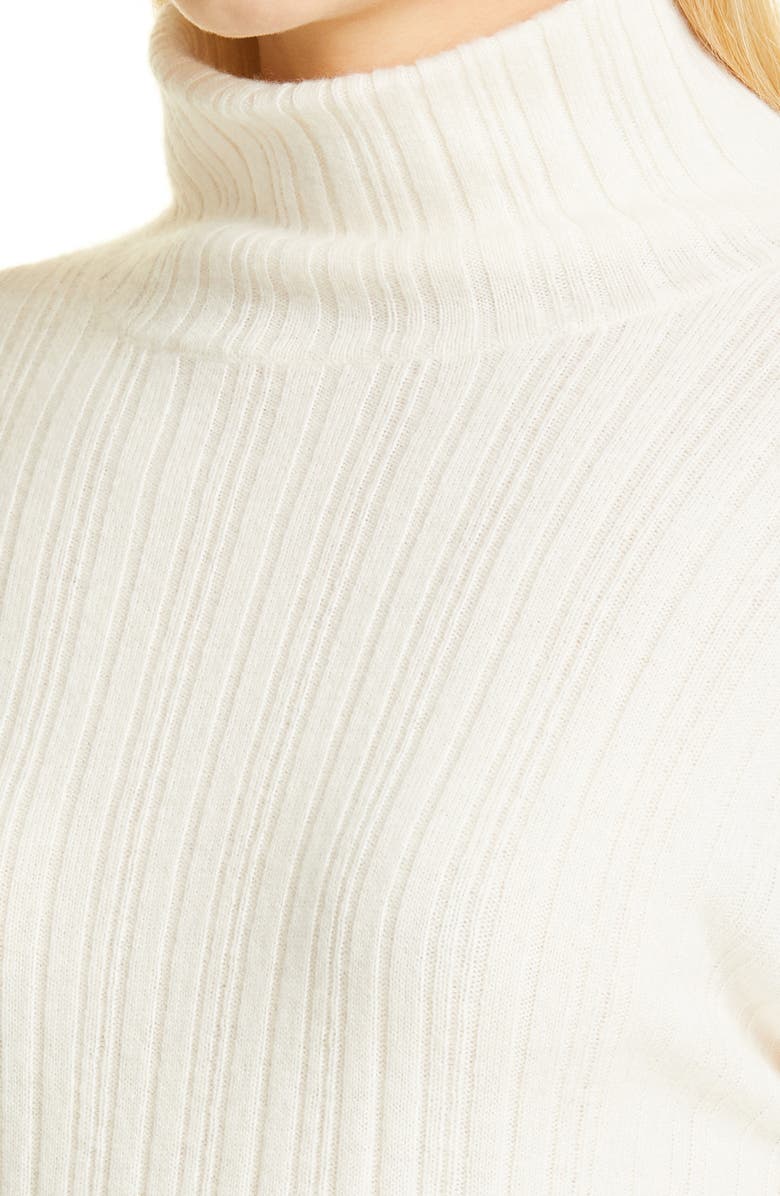 NAADAM Mock Neck Back Cutout Wool & Cashmere Sweater | Nordstrom