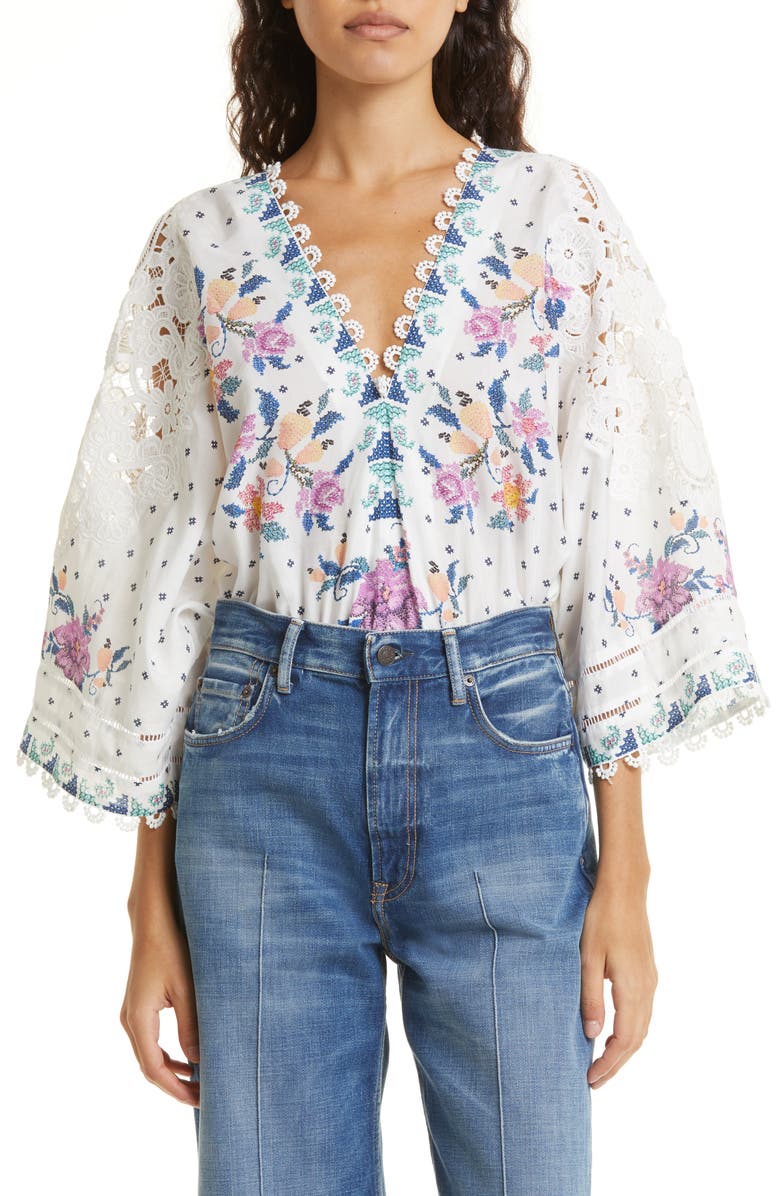 FARM Rio Romantic Bandanas Print Bodysuit | Nordstromrack