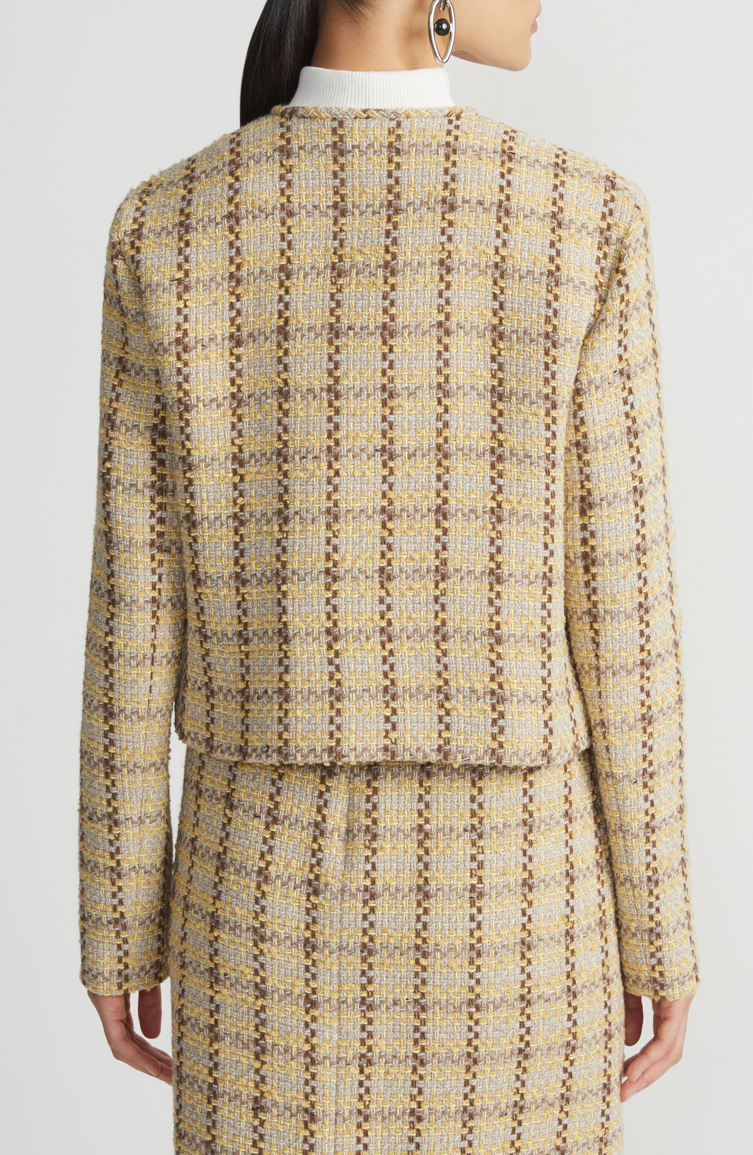 Check Insulated Wool Blend Jacket (Women) | Nordstromrack