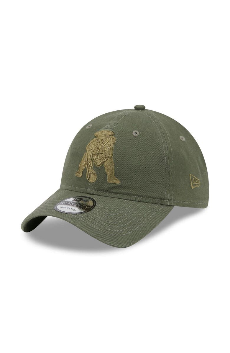 New Era Men's New Era Olive New England Patriots Historic Logo Core ...