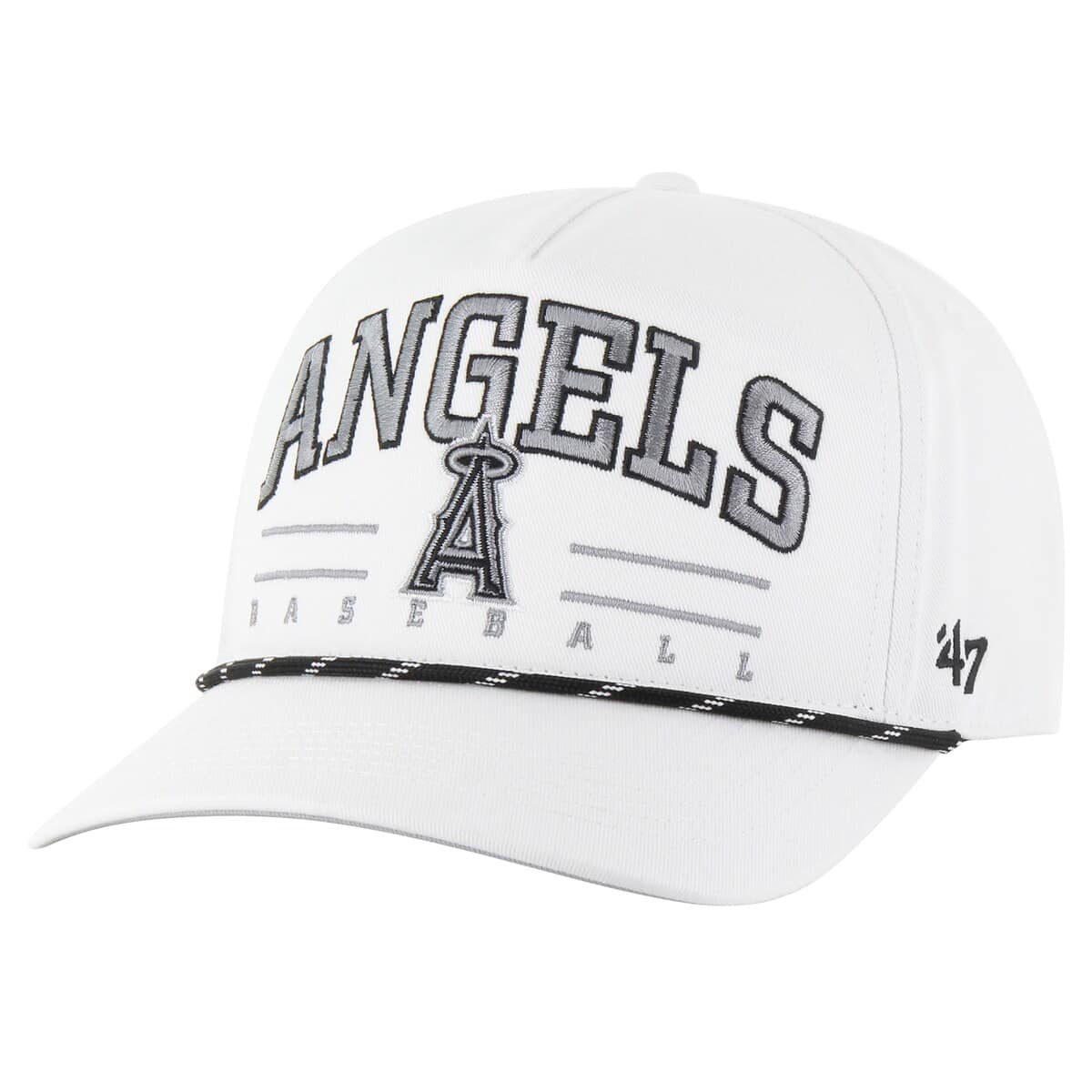'47 Men's '47 White Los Angeles Angels Roscoe Speckle Hitch Adjustable ...