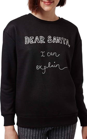 Topshop 'Dear Santa' Crewneck Sweatshirt | Nordstrom