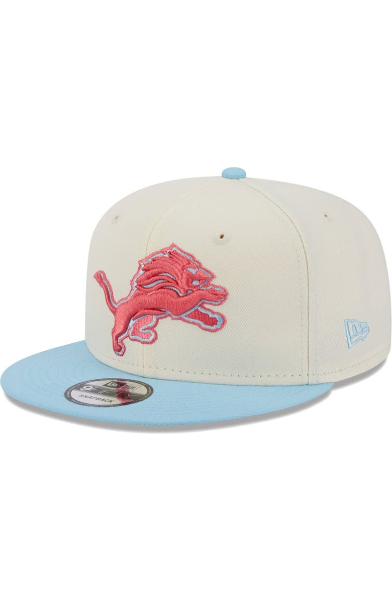 New Era Men's New Era Cream/Light Blue Detroit Lions Two-Tone Color ...
