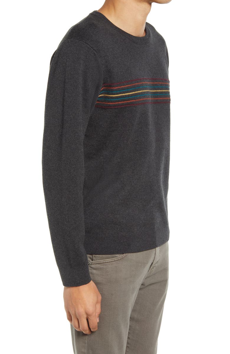 Marine Layer Men's Chest Stripe Organic Cotton Blend Sweater | Nordstrom