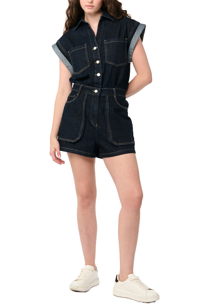 BLANKNYC Short Denim Romper | Nordstromrack
