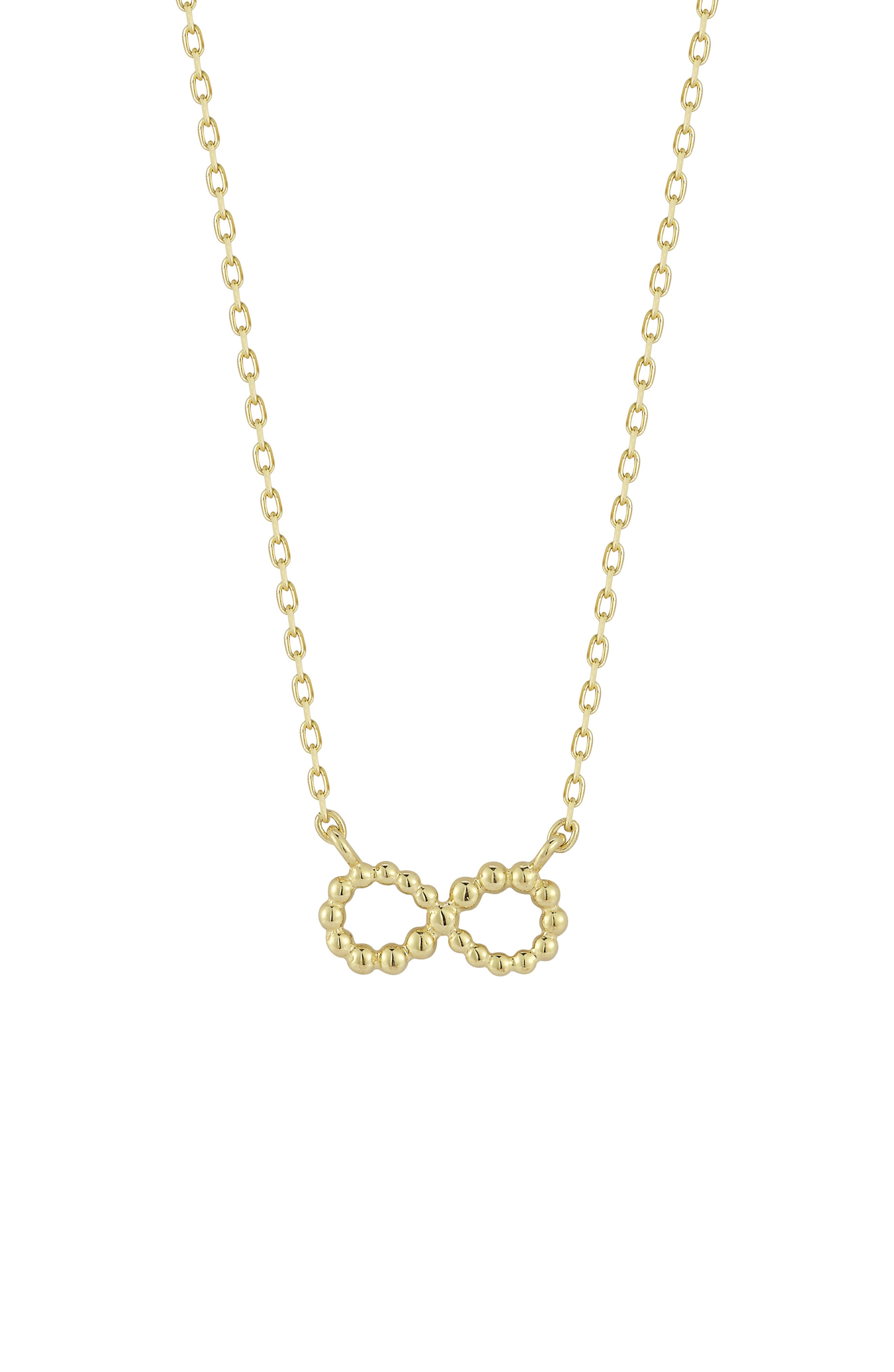 14K Yellow Gold Infinity Symbol Pendant Necklace (Women) | Nordstromrack