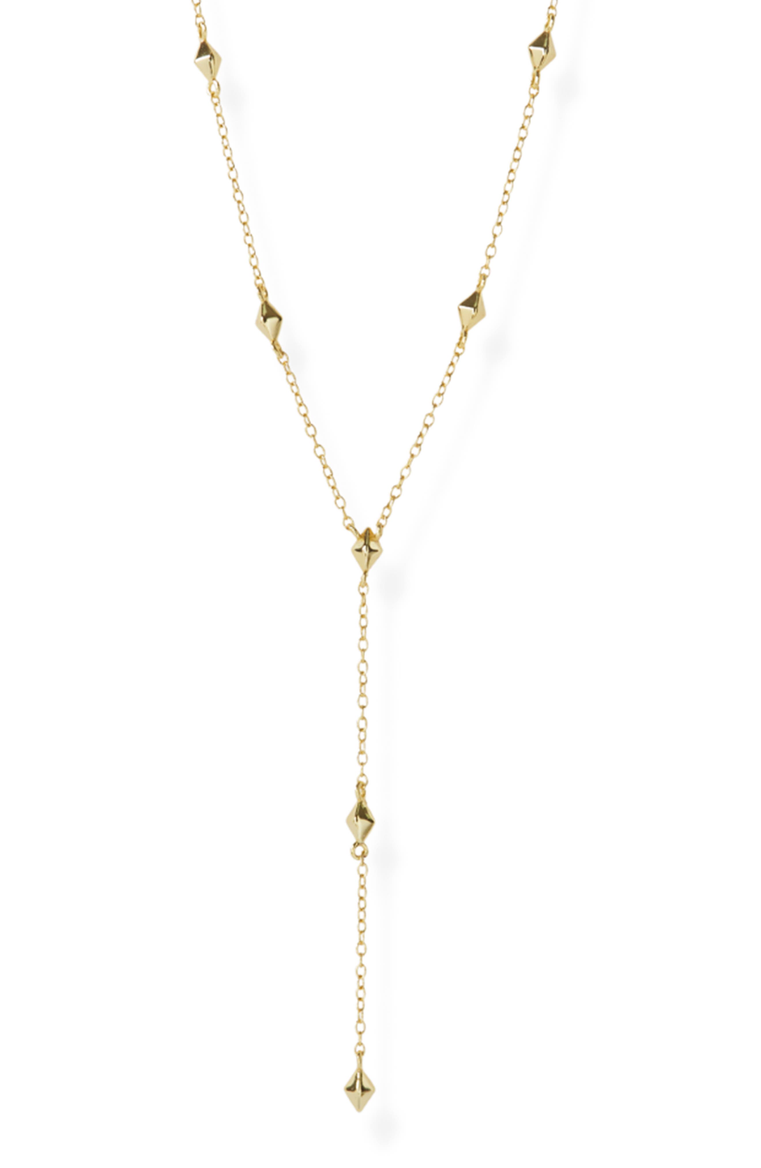 Argento Vivo Sterling Silver Pyramid Chain Y-Necklace | Nordstrom