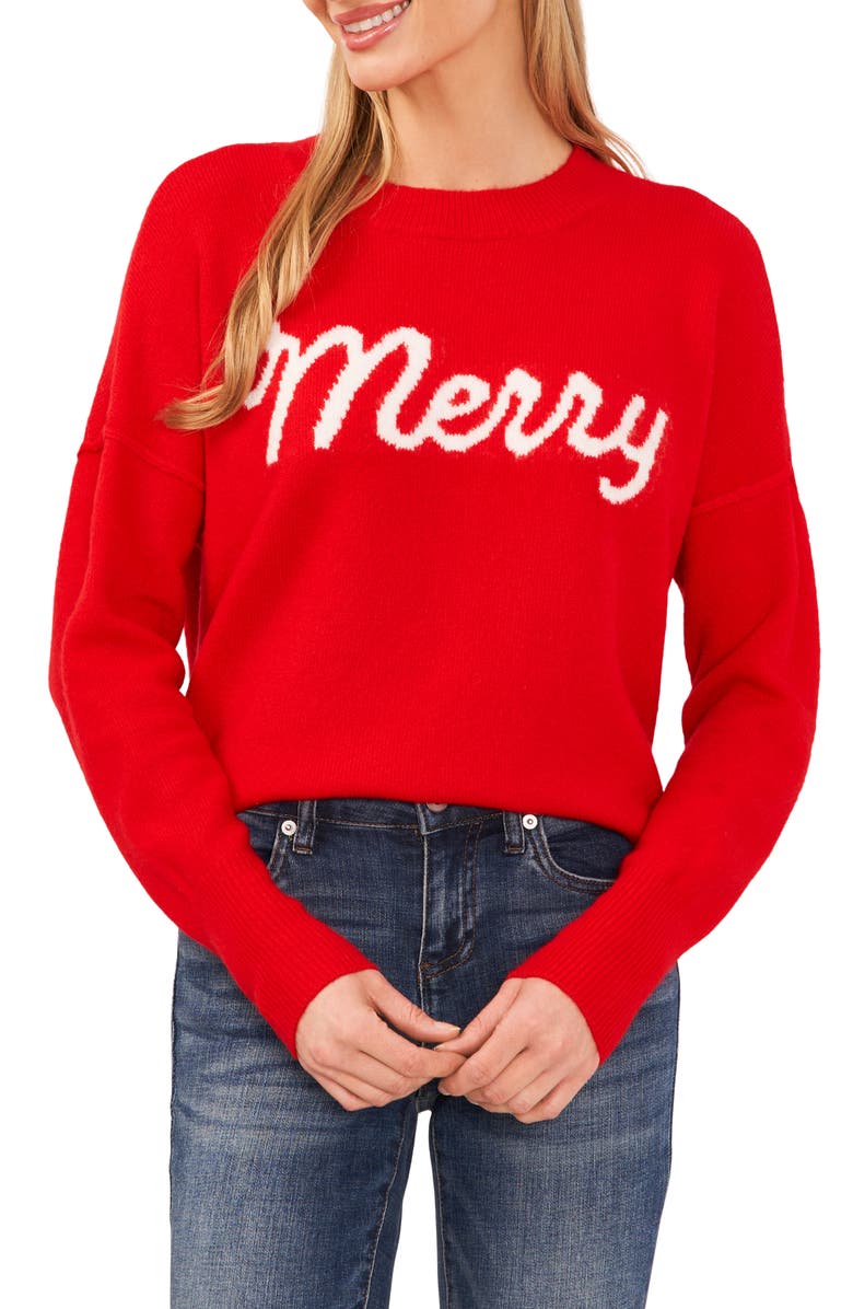 CeCe Merry Cozy Crewneck Sweater | Nordstromrack