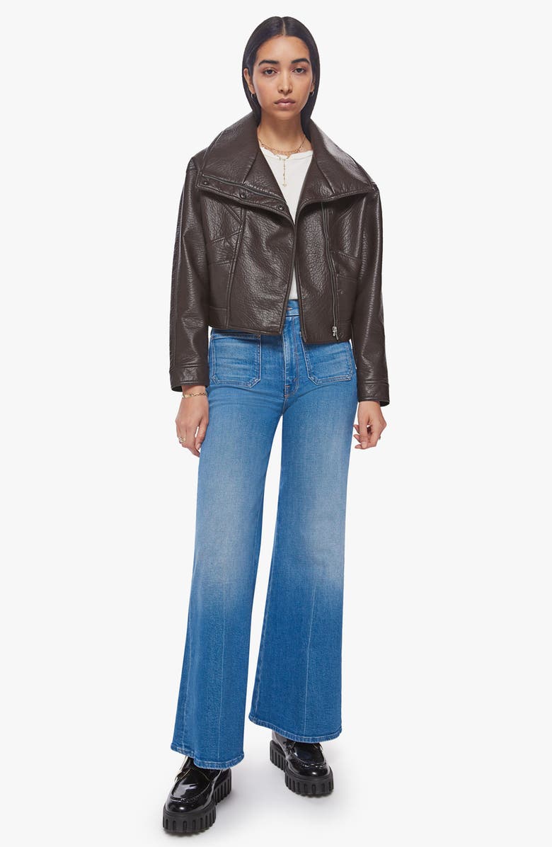 MOTHER Faux Leather Moto Jacket | Nordstromrack