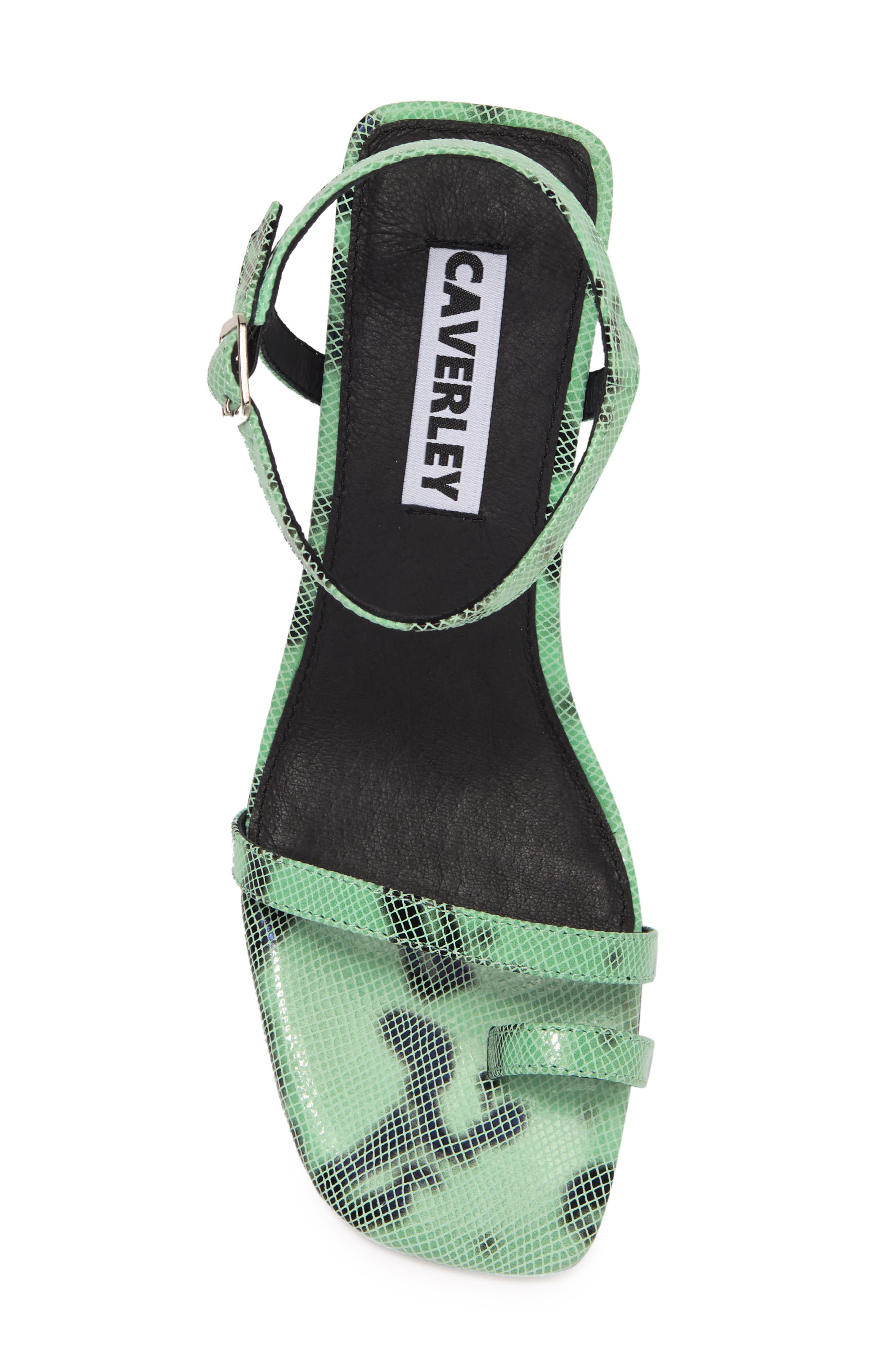 CAVERLEY Matilda Snake Skin Print Leather Heel | Nordstromrack