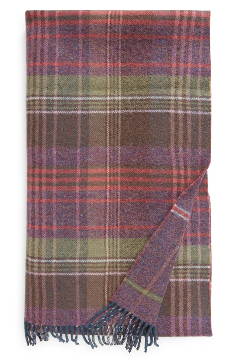 Ralph Lauren Platsfield Plaid Wool Throw Blanket | Nordstromrack