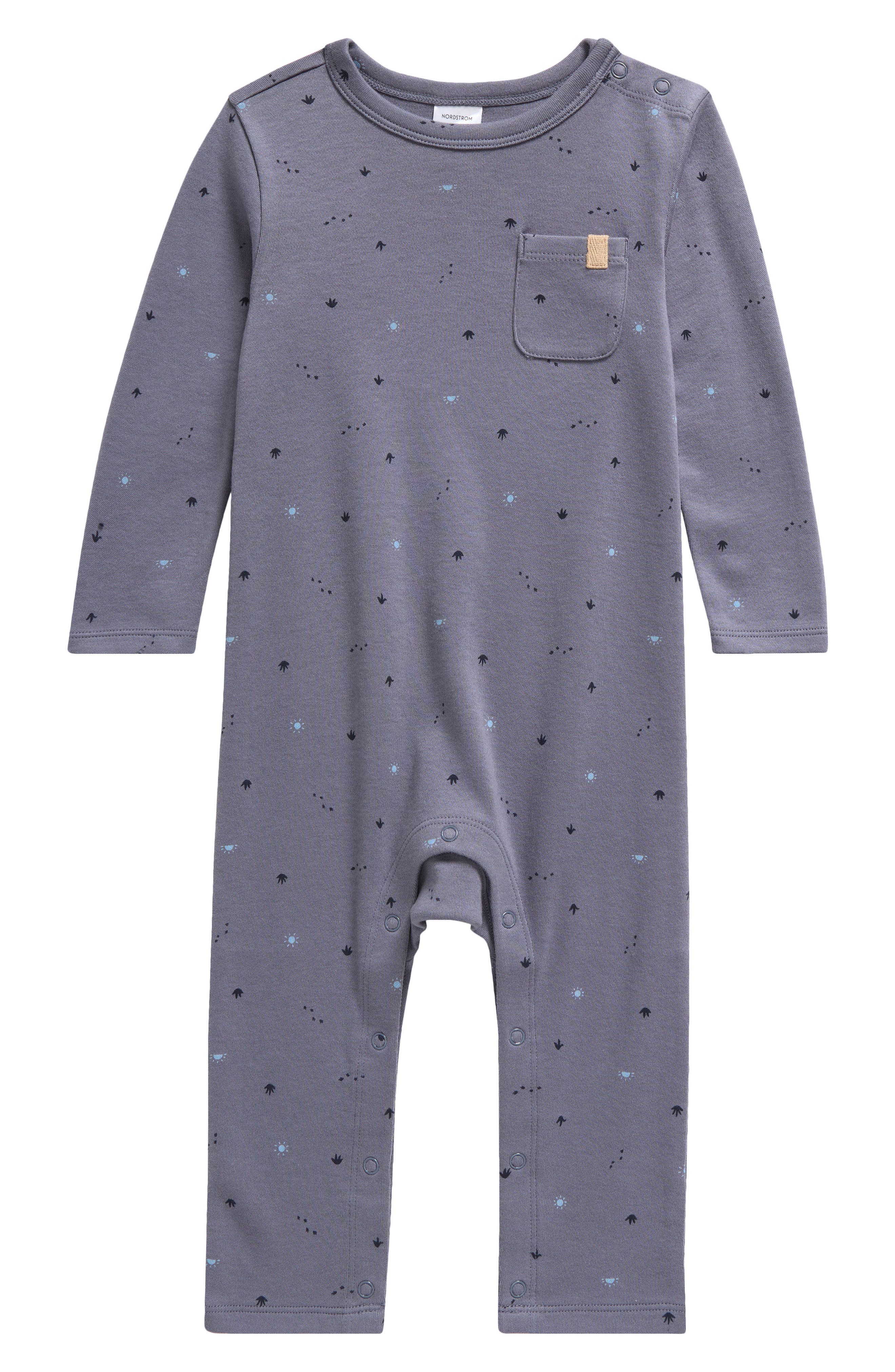 Nordstrom Print Cotton Pocket Romper | Nordstromrack