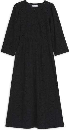 Rodebjer Monami Cotton Eyelet A-Line Dress | Nordstromrack