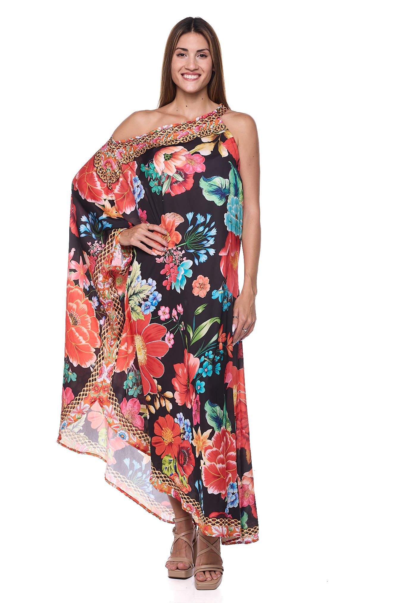RANEES One-Shoulder Cover-Up Dress | Nordstromrack