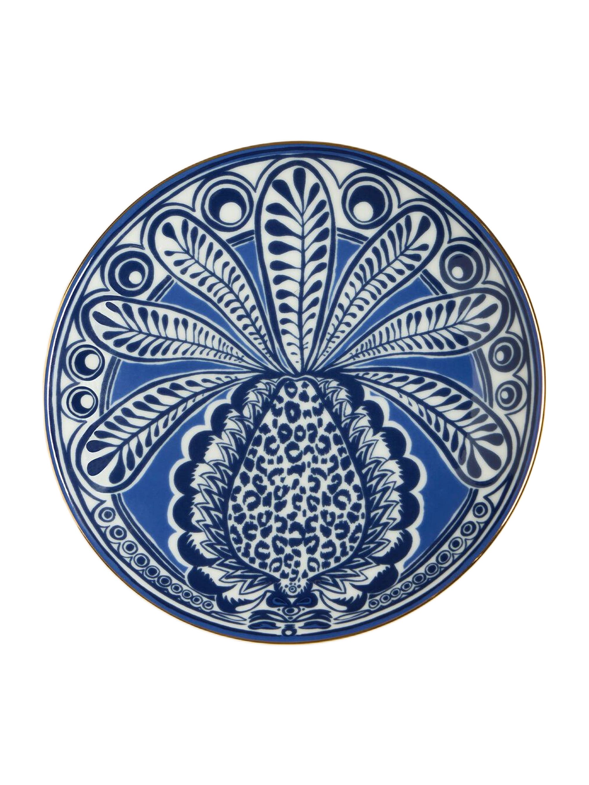 La DoubleJ Side Plate Big Pineapple Blue | Nordstrom