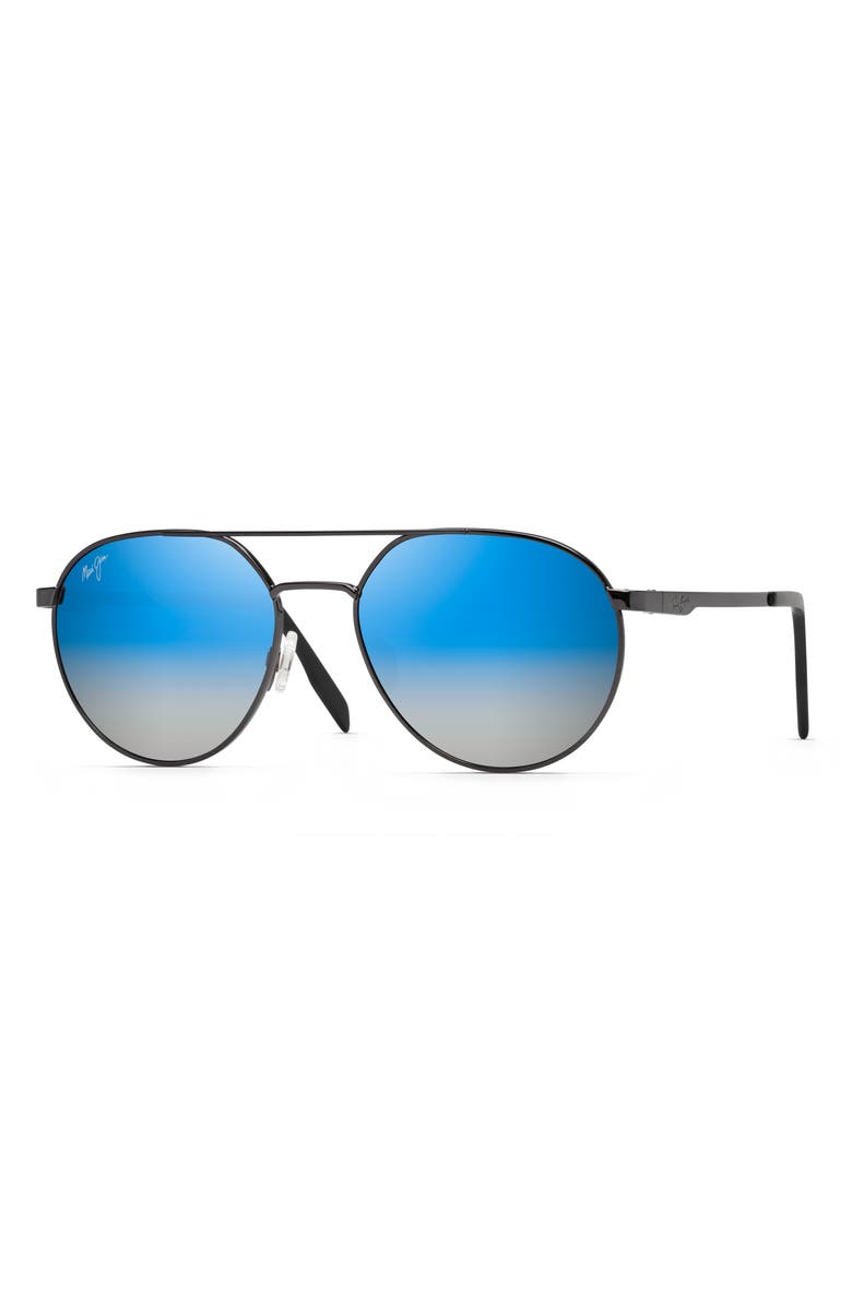 Maui Jim Waterfront 55mm Polarized Gradient Square Sunglasses | Nordstrom