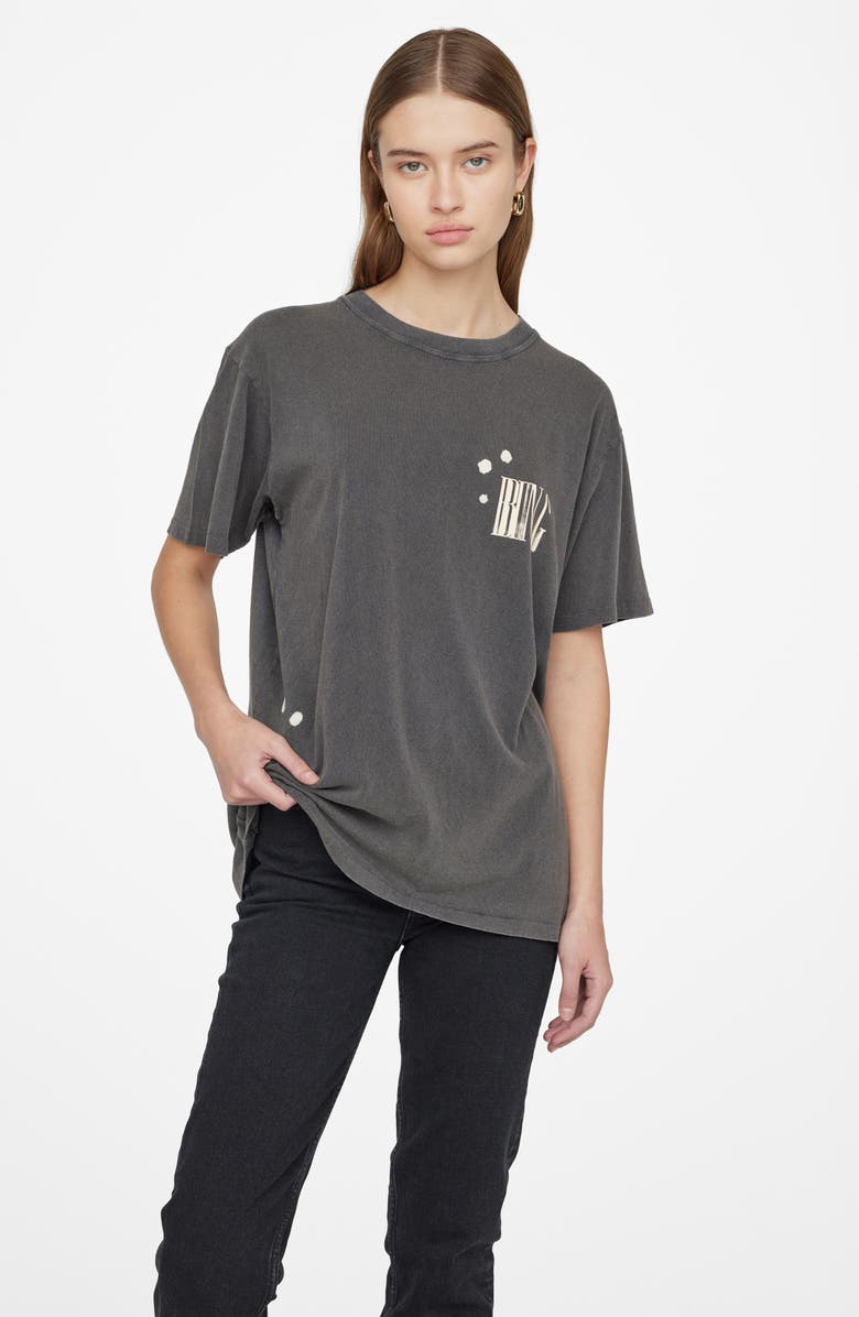 ANINE BING Lili Cotton Graphic Logo Tee | Nordstrom