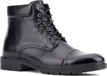 NEW YORK AND COMPANY Matt Cap Toe Combat Boot (Men) | Nordstromrack