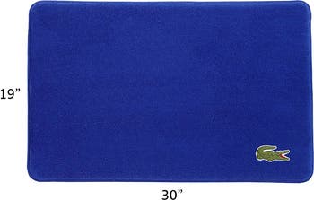 Lacoste Surf Memory Foam Crocodile Logo Bath Rug - 19" x 30 ...