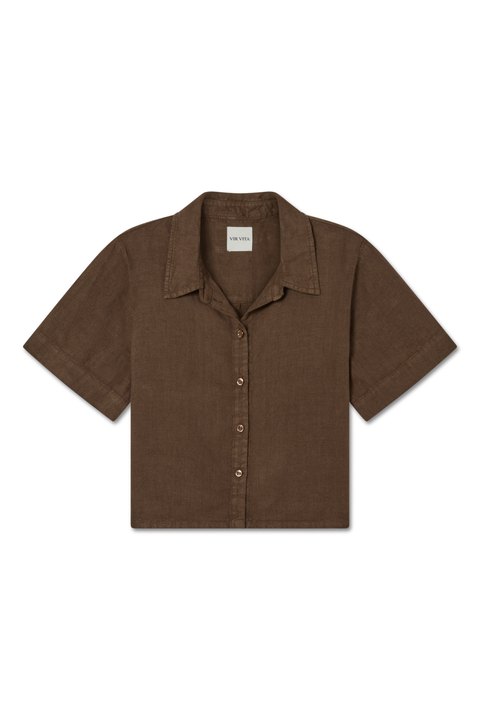 Women's Brown Button Up Tops | Nordstrom