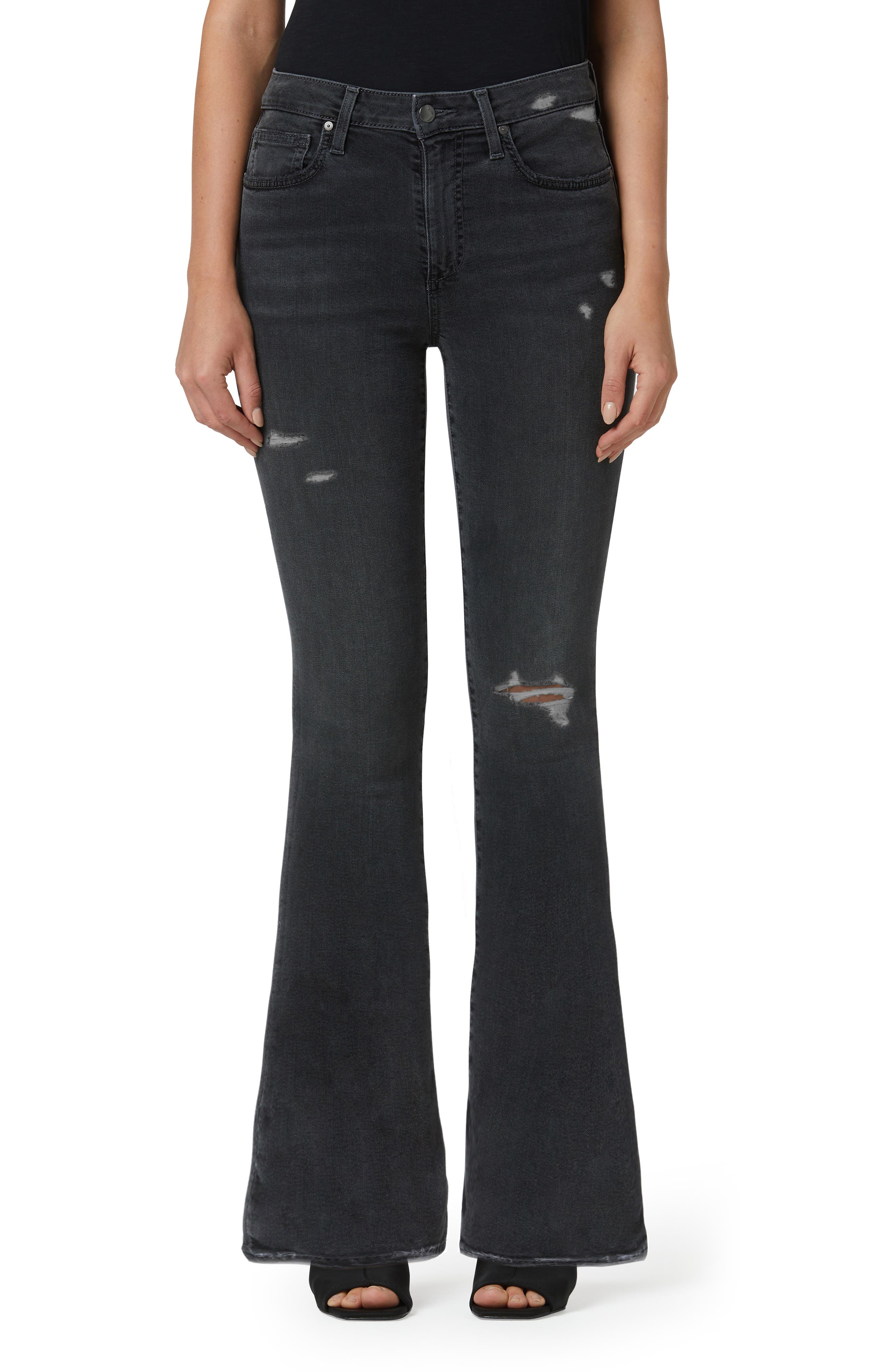 Joe's High Rise Distressed Flare Leg Jeans | Nordstromrack