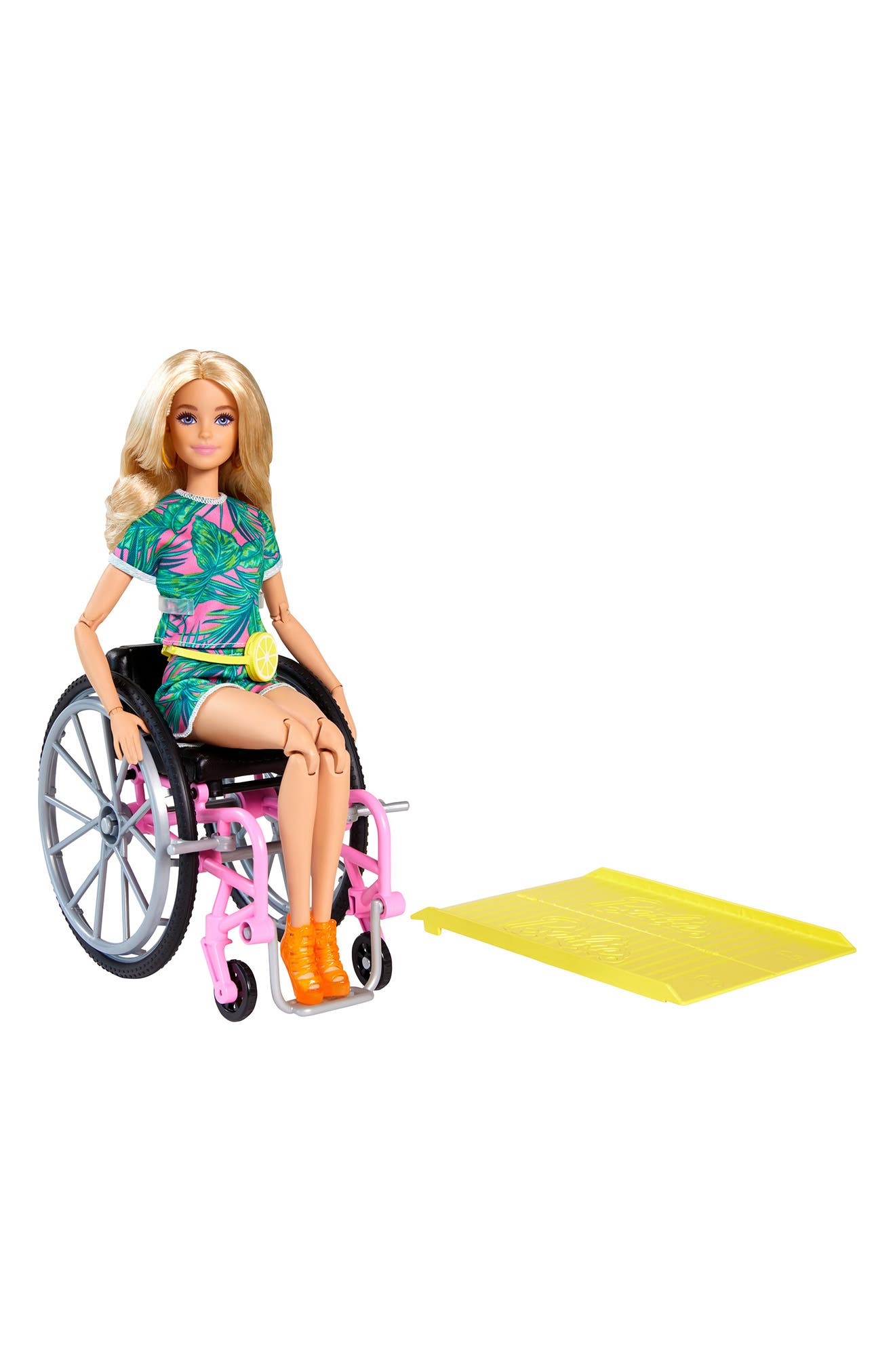 Mattel Barbie® Fashionistas™ Doll #165, with Wheelchair & Long Blonde ...