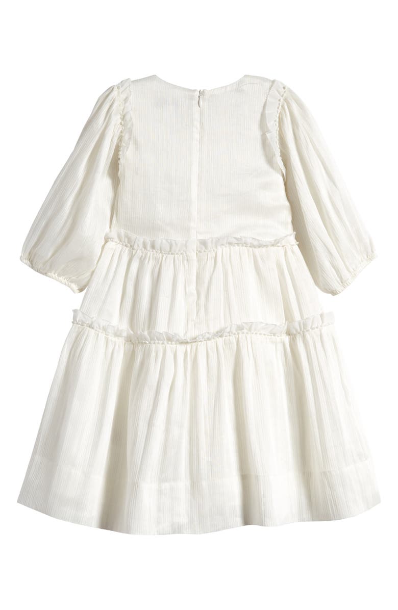 Reiss Kids' Tash Tiered Linen Blend Dress | Nordstromrack