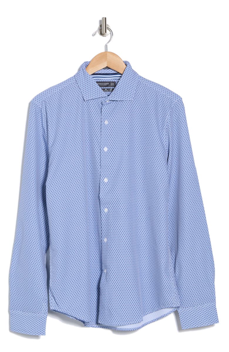 DENIM AND FLOWER Geo Tech Button-Up Shirt | Nordstromrack