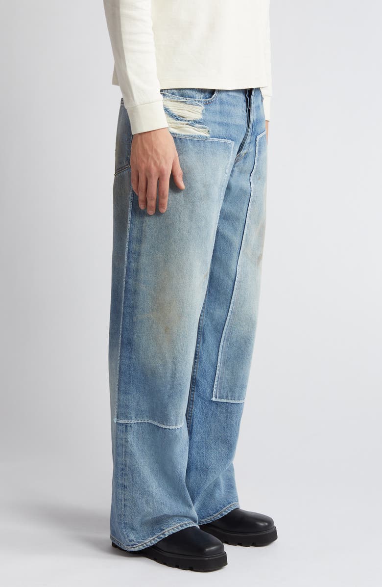FRAME Patched Wide Leg Jeans | Nordstromrack