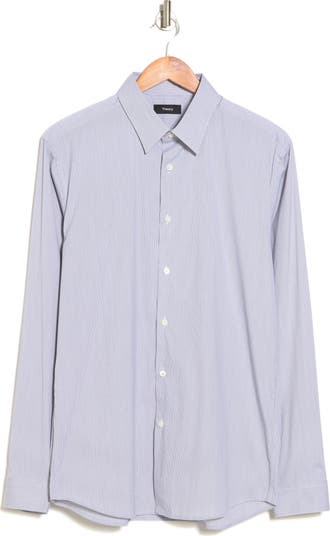 Theory Irving Broome Stripe Button-Up Shirt | Nordstromrack