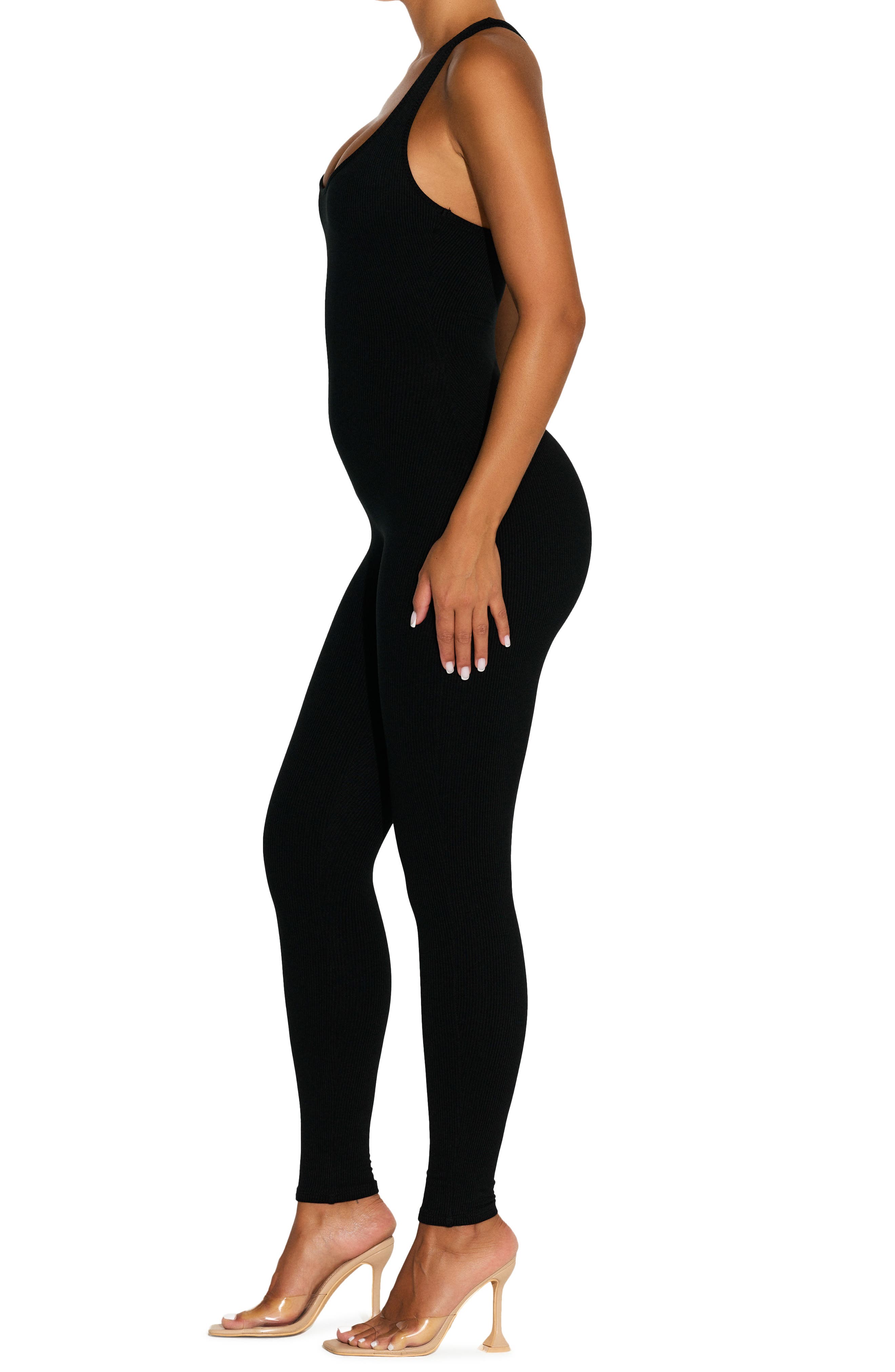 Naked Wardrobe Racerback Ribbed Jumpsuit Women Nordstromrack