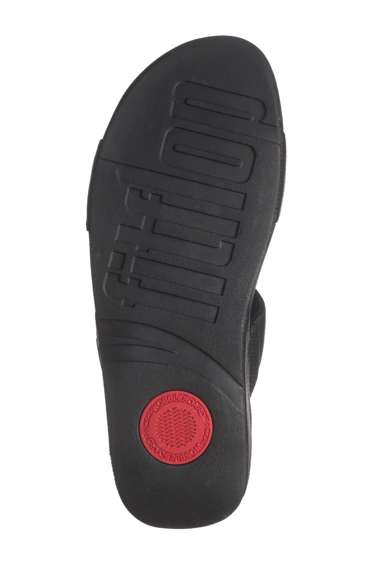 FitFlop H-Bar Shimmer Lizard-Embossed Wedge Sandal | Nordstromrack
