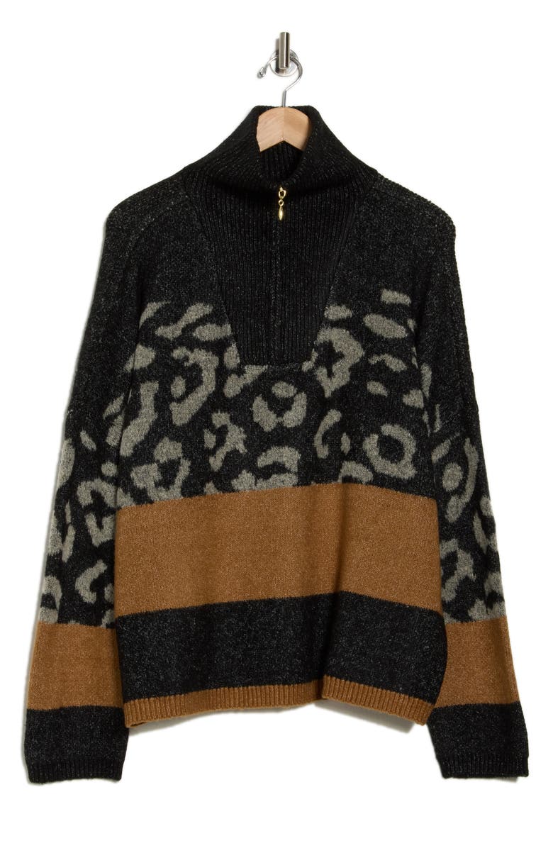 Joseph A Mock Neck Quarter Zip Sweater | Nordstromrack