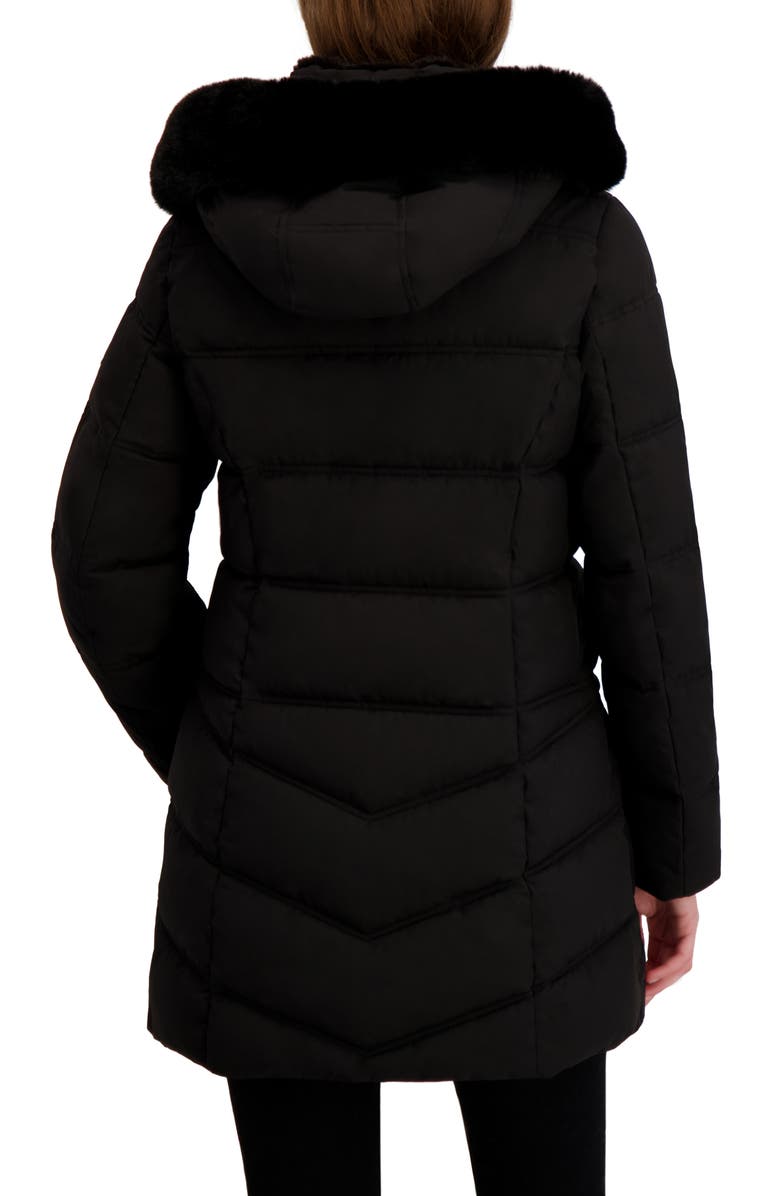 Laundry by Shelli Segal Soft Tech Puffer Jacket with Removable Faux Fur ...