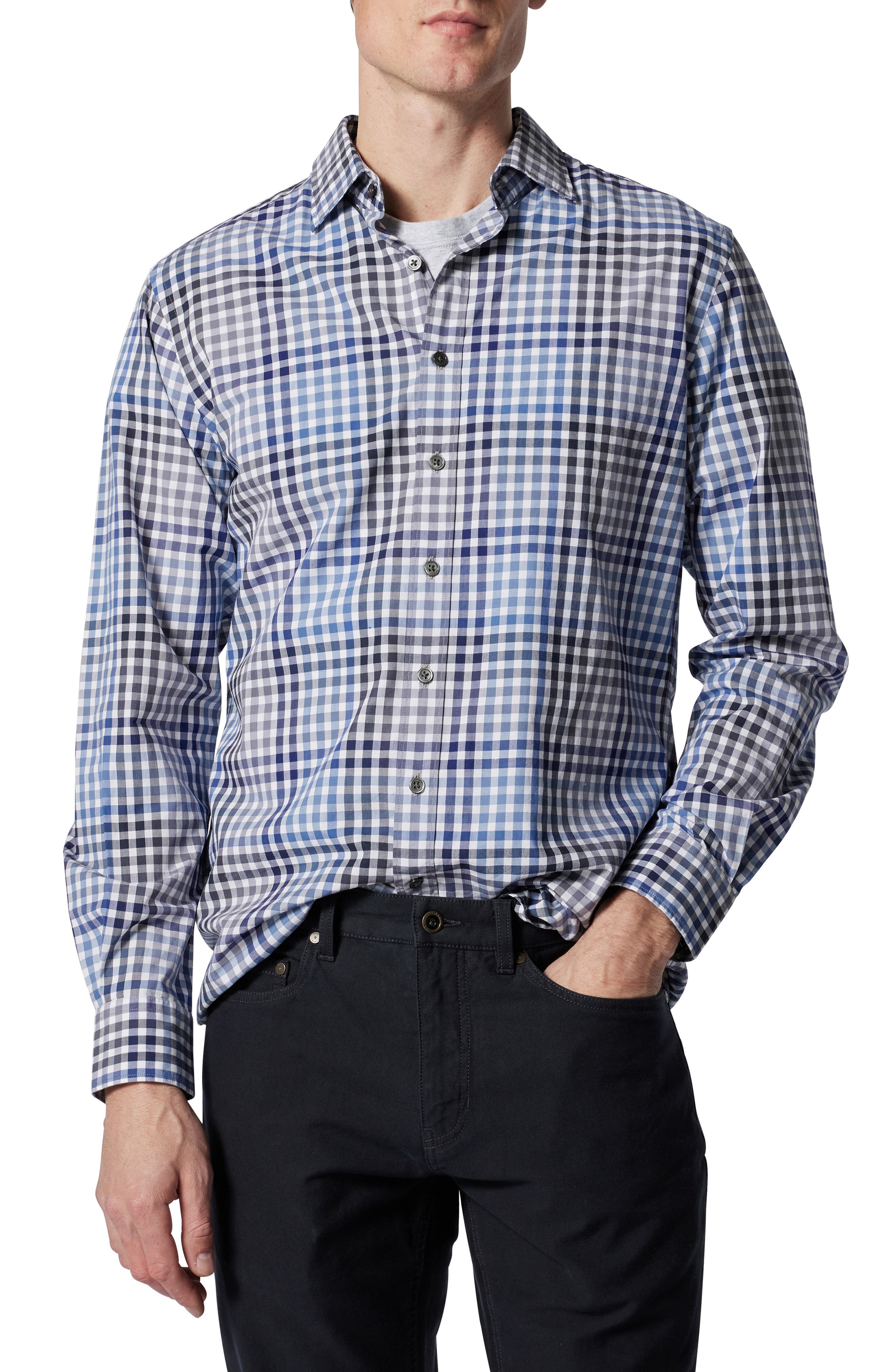Men's Highland Park Sports Fit Plaid Button-Up Shirt (Men) | Nordstromrack