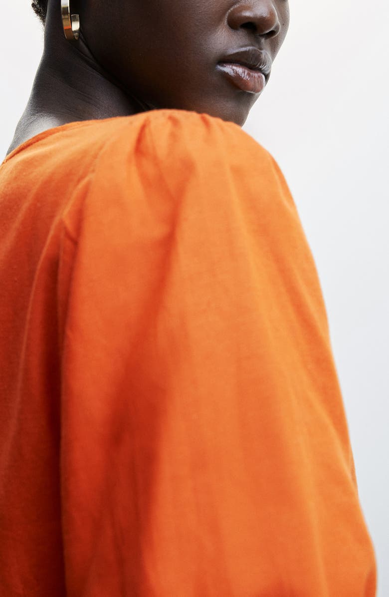 MANGO Puff Sleeve Minidress | Nordstrom